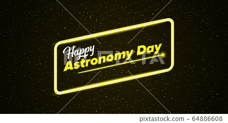 Happy astronomy day greeting card with night...-插圖素材 [64886608] - PIXTA圖庫