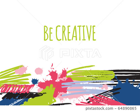 Be creative text phrase, abstract web pattern... - Stock Illustration ...