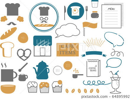 Cafe icon color that can be used - Stock Illustration [64895992] - PIXTA