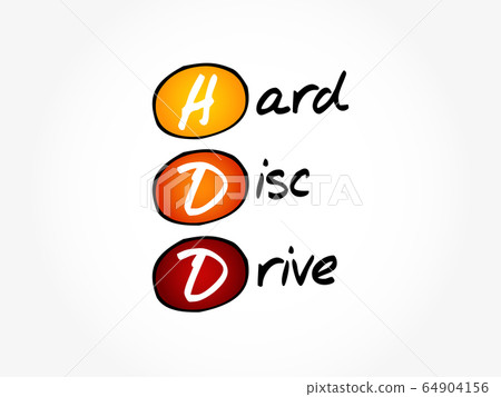 HDD - Hard Disc Drive acronym - Stock Illustration [64904156] - PIXTA