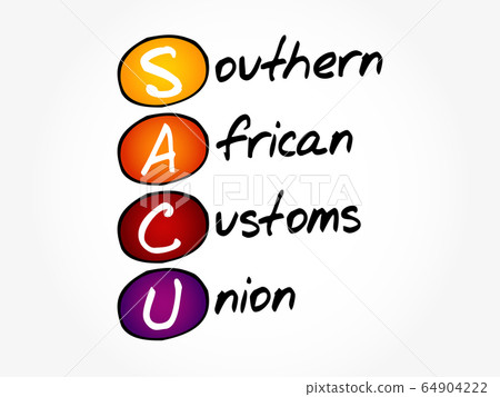 SACU - Southern African Customs Union acronym - Stock Illustration ...