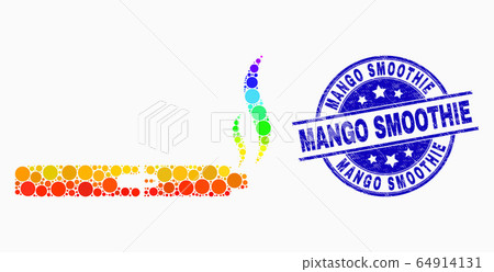 Vector Spectrum Pixelated Vape Smoke Icon and... - Stock Illustration ...