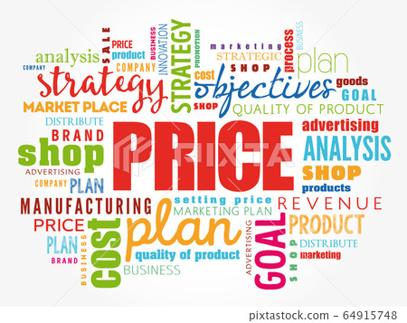 PRICE word cloud collage - Stock Illustration [64915748] - PIXTA