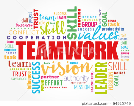 TEAMWORK word cloud collage - Stock Illustration [64915749] - PIXTA