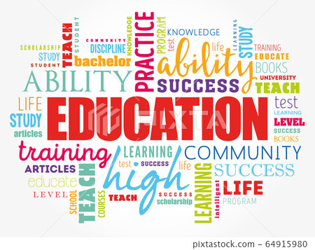 EDUCATION word cloud collage - Stock Illustration [64915980] - PIXTA