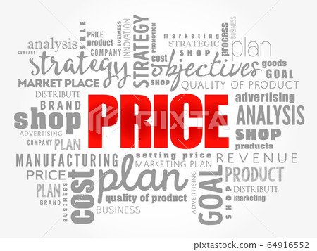 PRICE word cloud collage - Stock Illustration [64916552] - PIXTA