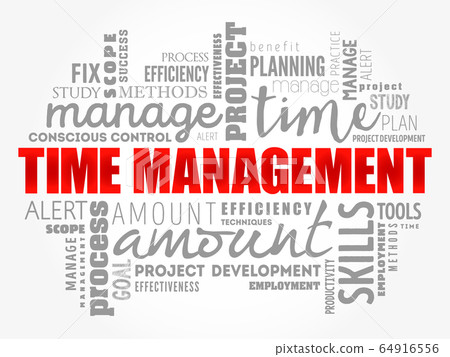 Time Management word cloud collage - Stock Illustration [64916556] - PIXTA