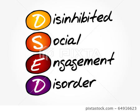 DSED - Disinhibited Social Engagement Disorder - Stock Illustration ...