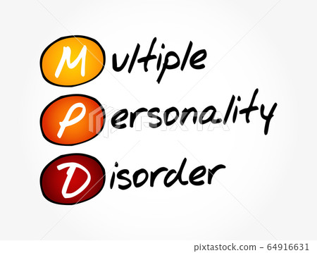 MPD - Multiple Personality Disorder acronym - Stock Illustration ...