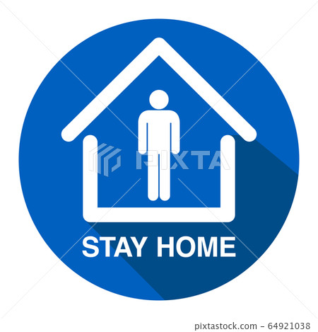 STAYHOME Home stay pictogram - Stock Illustration [64921038] - PIXTA