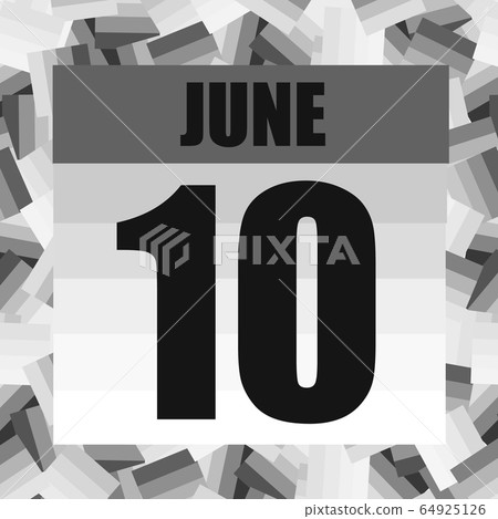 June 10 icon. For planning important day.... - Stock Illustration ...
