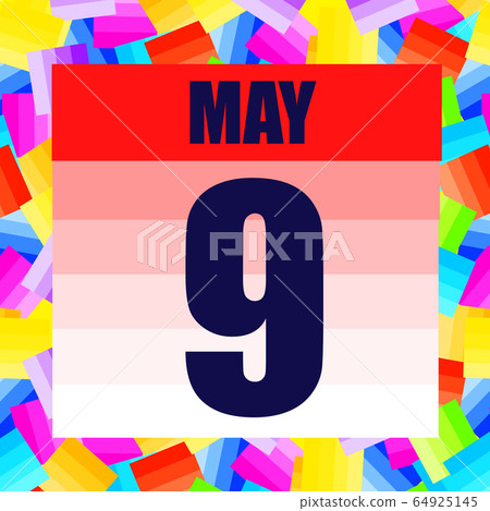 May 9 icon. For planning important day. Banner... - Stock Illustration ...