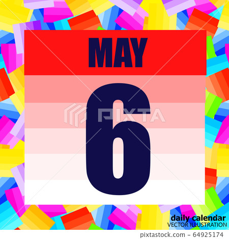 May 6 icon. For planning important day. Banner... - Stock Illustration ...
