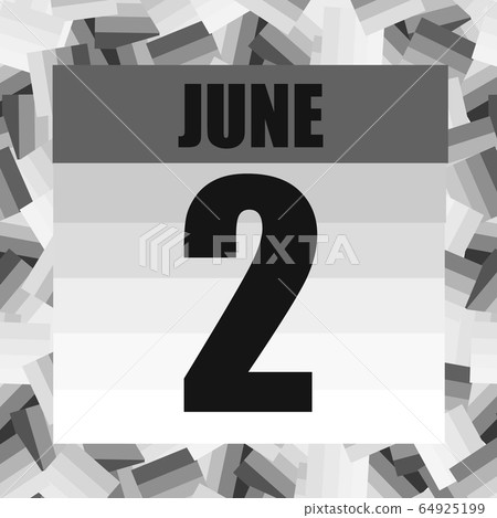 June 2 icon. For planning important day. Banner... - Stock Illustration ...