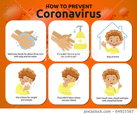 coronavirus quarantine stickers - Stock Illustration [64925567] - PIXTA