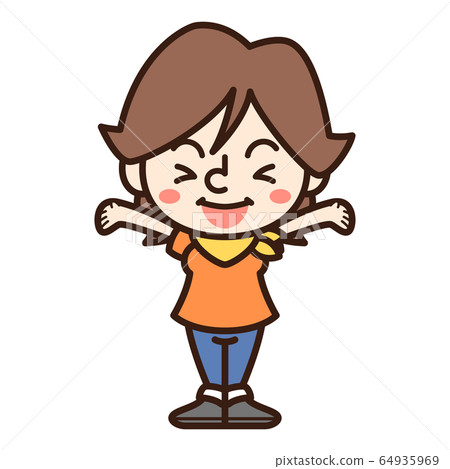 Female Banzai - Stock Illustration [64935969] - PIXTA