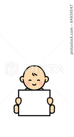 Baby with flip / message board - Stock Illustration [64939547] - PIXTA