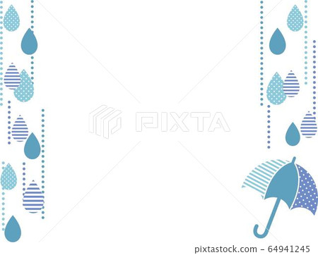 Rain and umbrella frame - Stock Illustration [64941245] - PIXTA
