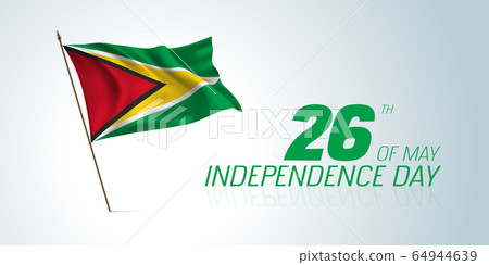 Guyana independence day greeting card, banner,... - Stock Illustration [64944639] - PIXTA