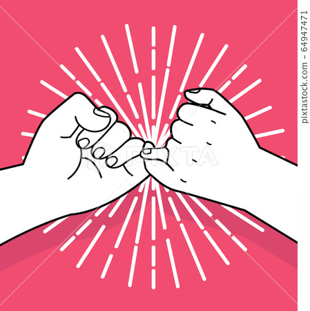 hand making promise vector sign concept - Stock Illustration [64947471 ...