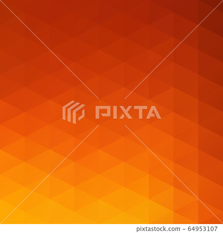 Orange Grid Mosaic Background, Creative Design - Stock Illustration ...
