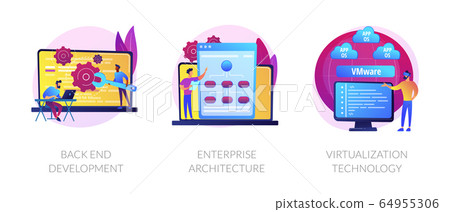Software development process vector concept... - Stock Illustration ...