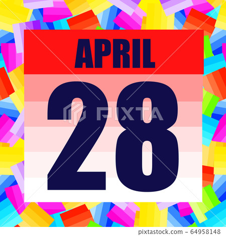 April 28 icon. For planning important day.... - Stock Illustration ...