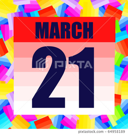 March 21 icon. For planning important day.... - Stock Illustration ...