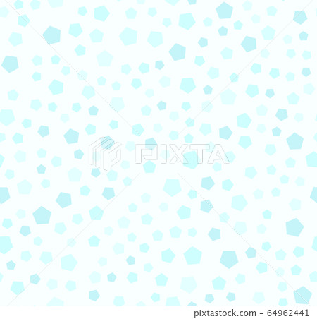 Cyan pentagon pattern. Seamless vector - Stock Illustration [64962441 ...