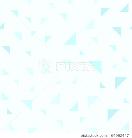 Cyan triangle pattern. Seamless vector - Stock Illustration [64962447 ...