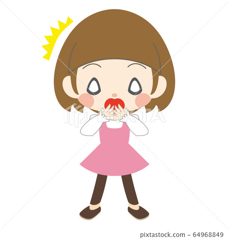 Relieved girl - Stock Illustration [64968849] - PIXTA