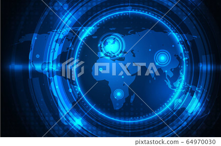 Abstract futuristic communication vector... - Stock Illustration ...