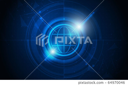 Abstract futuristic communication vector... - Stock Illustration ...