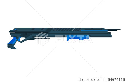 Futuristic Space Gun Blaster, Fantastic... - Stock Illustration ...
