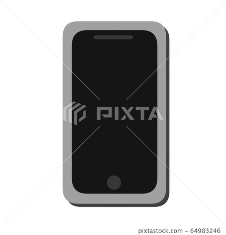 Smartphone (with home button) - Stock Illustration [64983246] - PIXTA