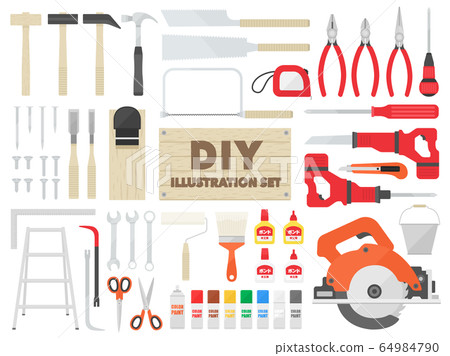 DIY tool illustration set - Stock Illustration [64984790] - PIXTA