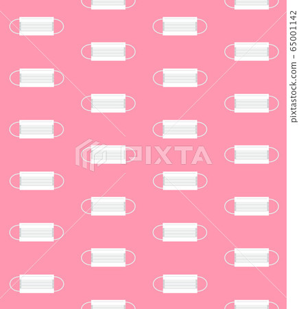Vector seamless pattern of flat medical face mask - Stock Illustration ...