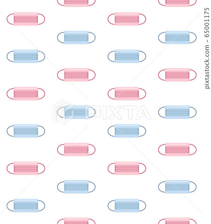 Vector seamless pattern of flat medical face mask - Stock Illustration ...