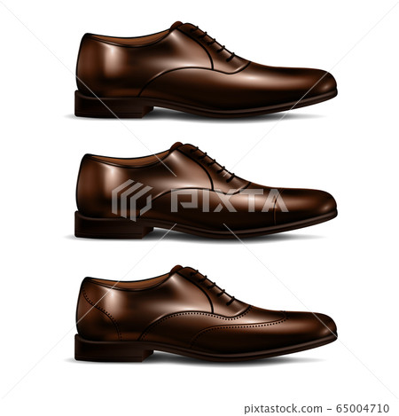 Man Shoes Realistic Icon Set - Stock Illustration [65004710] - PIXTA