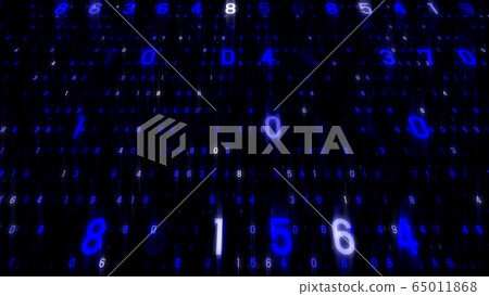Digital data number character space space 3d... - Stock Illustration ...