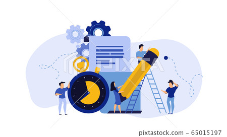 Business student plan work full time vector - Stock Illustration ...