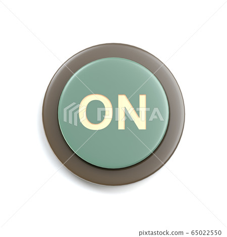Illustration of circular push button in 3D... - Stock Illustration ...