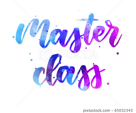 Master class lettering - Stock Illustration [65032343] - PIXTA