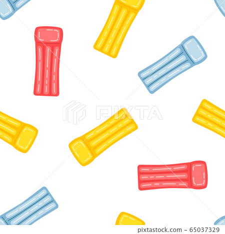 seamless pattern inflatable mattress isolated on - Stock Illustration ...