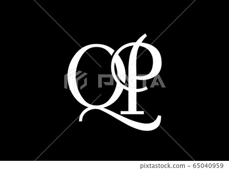 Initial Monogram Letter Q P Logo Design Vector... - Stock Illustration ...