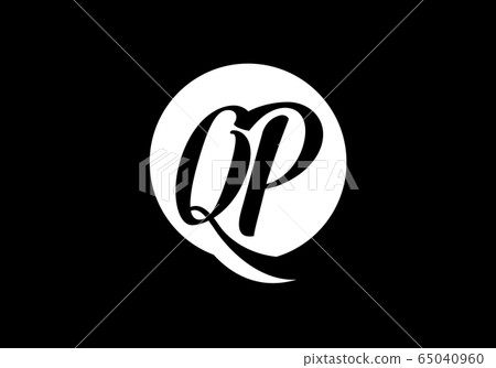 Initial Monogram Letter Q P Logo Design Vector... - Stock Illustration ...