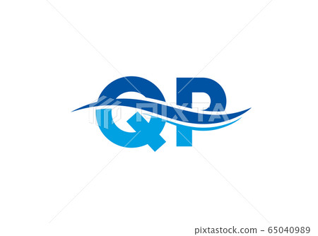 Initial Monogram Letter Q P Logo Design Vector... - Stock Illustration ...