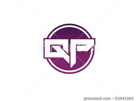Initial Monogram Letter Q P Logo Design Vector... - Stock Illustration ...