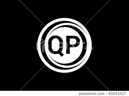 Initial Monogram Letter Q P Logo Design Vector... - Stock Illustration ...