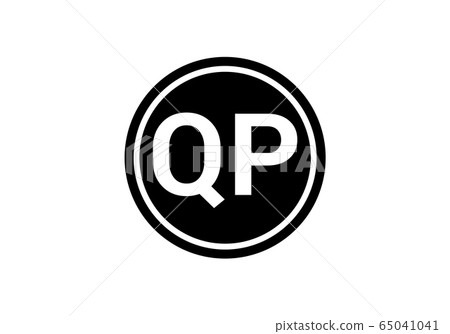 Initial Monogram Letter Q P Logo Design Vector... - Stock Illustration ...